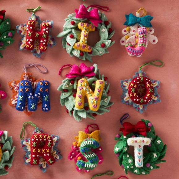 Anthropologie | Holiday | Htf Anthropologie Deck The Halls N Monogram ...